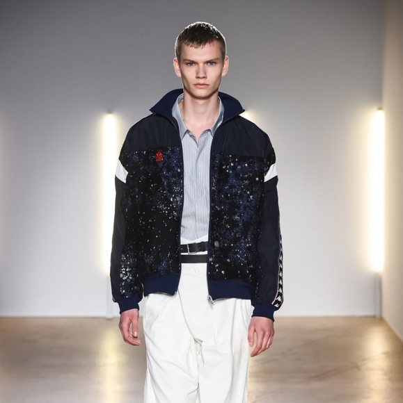 CHRISTIAN DADA | Jackets & Coats | Christian Dada X Kappa Blue Nishijin ...